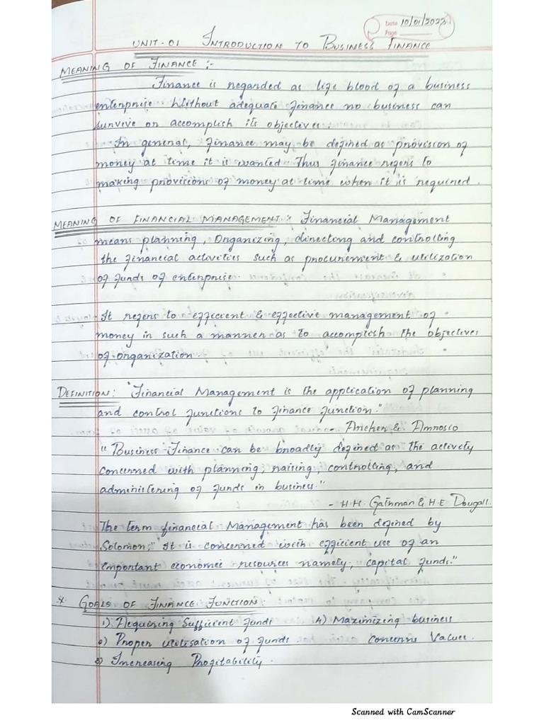 CFM Complete Notes | PDF