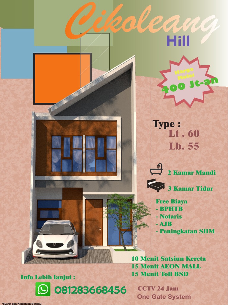 Properti Cikoleang Hill Dijual 400 Jt-an | PDF