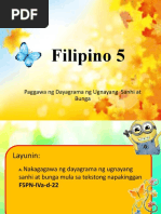 FILIPINO 6 (Aralin 5 Q4) - Paggawa NG Dayagram Sa Pagpapakita NG Ugnayan NG Sanhi at Bunga at ...