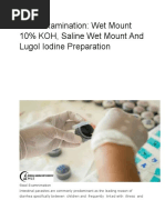 Stool Routine Examination | PDF | Human Feces | Clinical Medicine