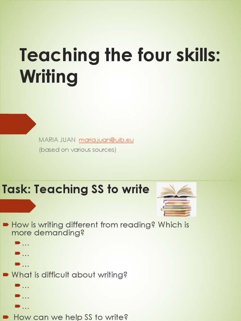 M3 Teaching Writing | PDF | Cognition | Human Communication
