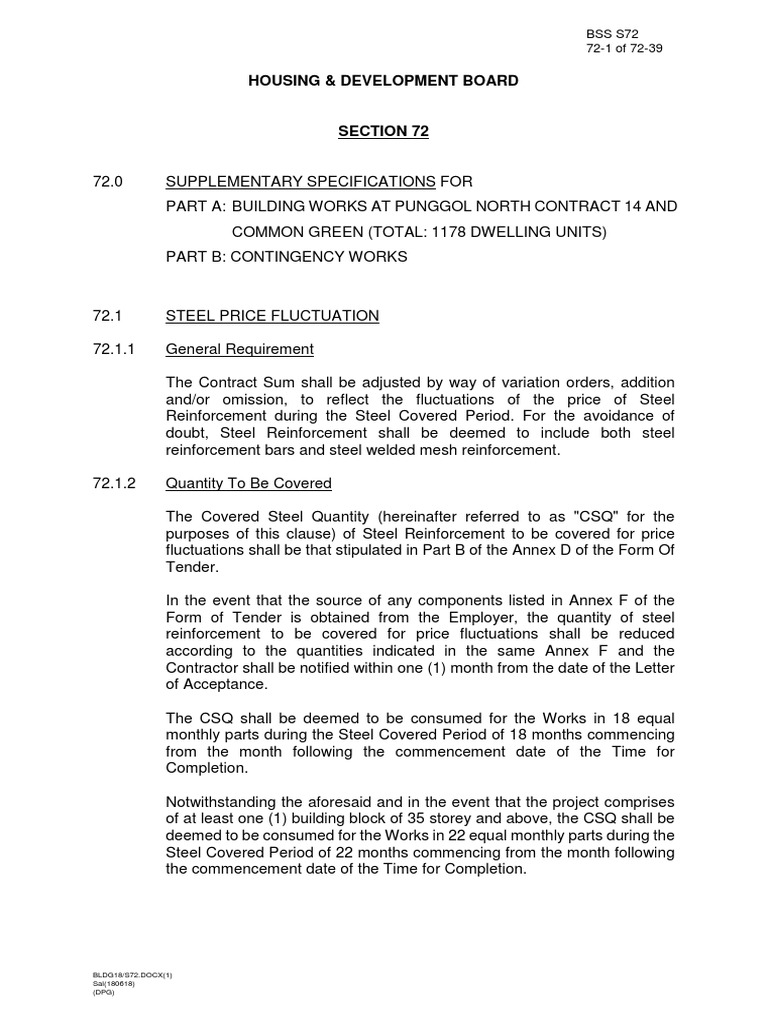 STD Supplementary Specifications S72 | PDF | Employment | Electrical Wiring