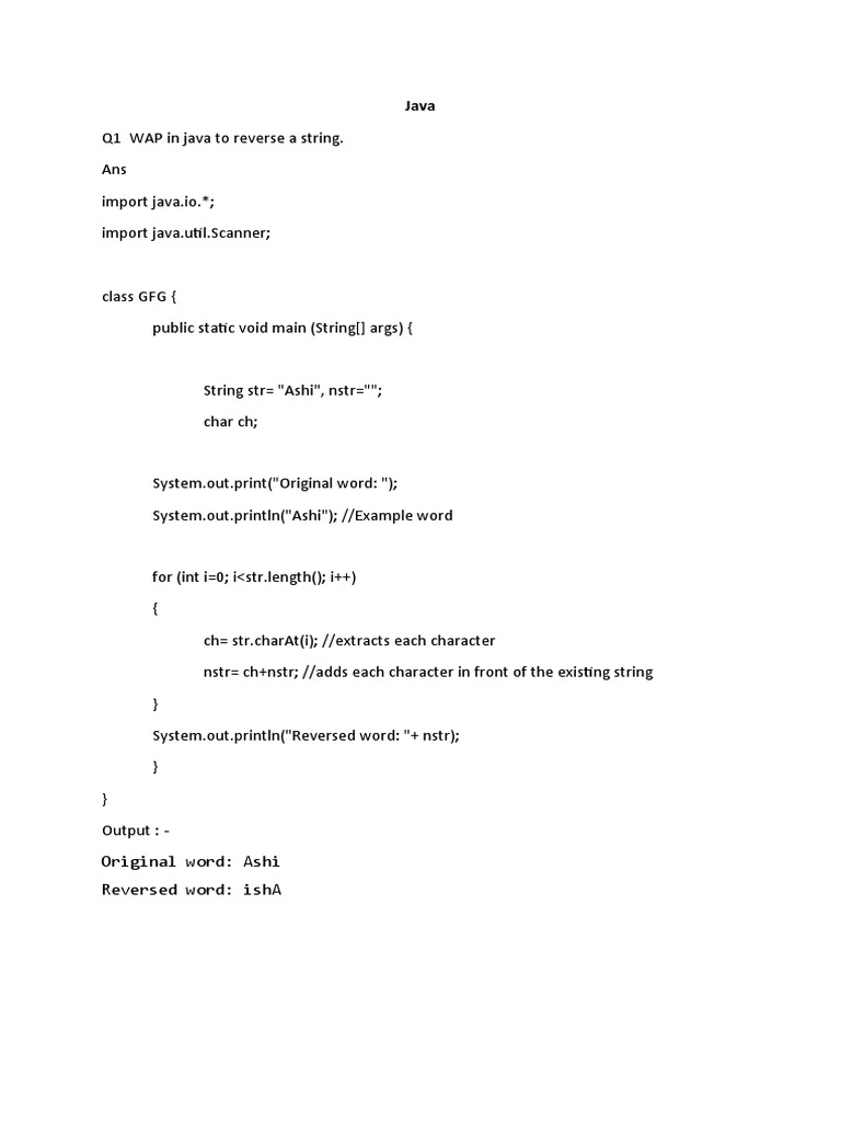 Java Reading Material | PDF