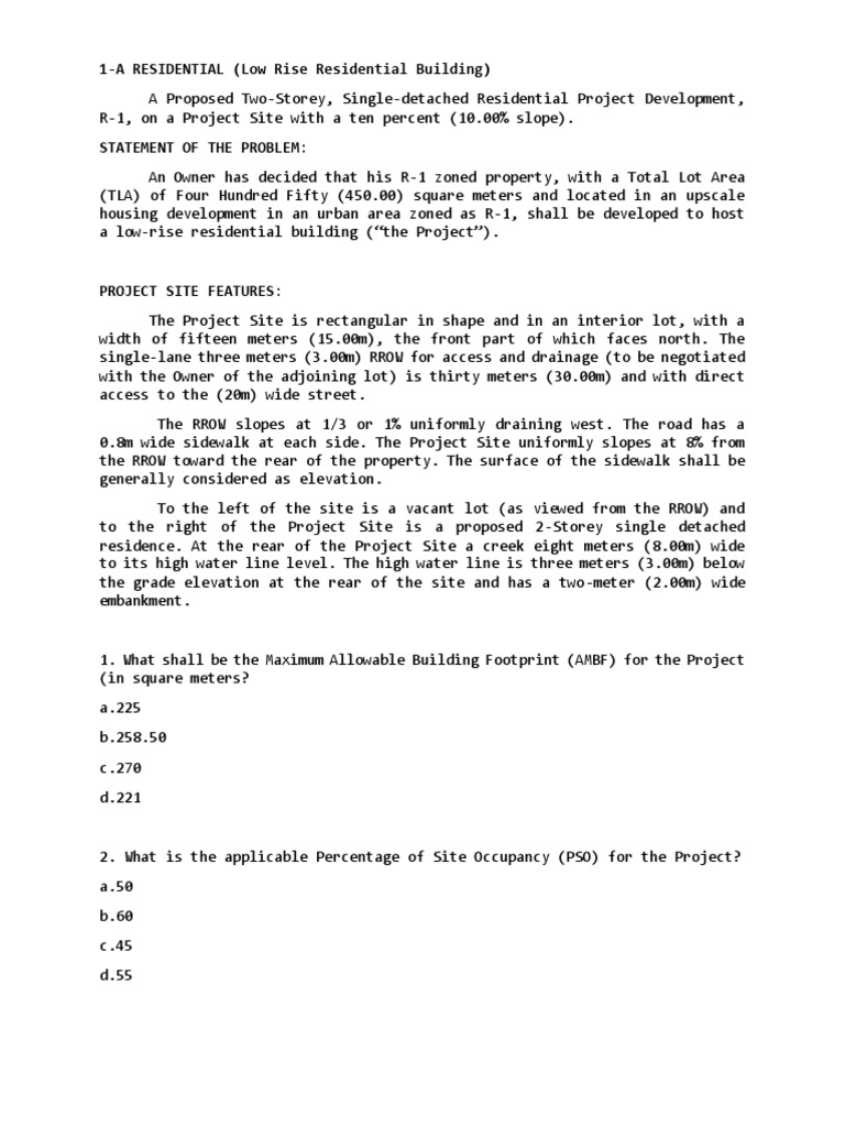 Architectural Design and Site Planning 1 | PDF | Architectural Design ...