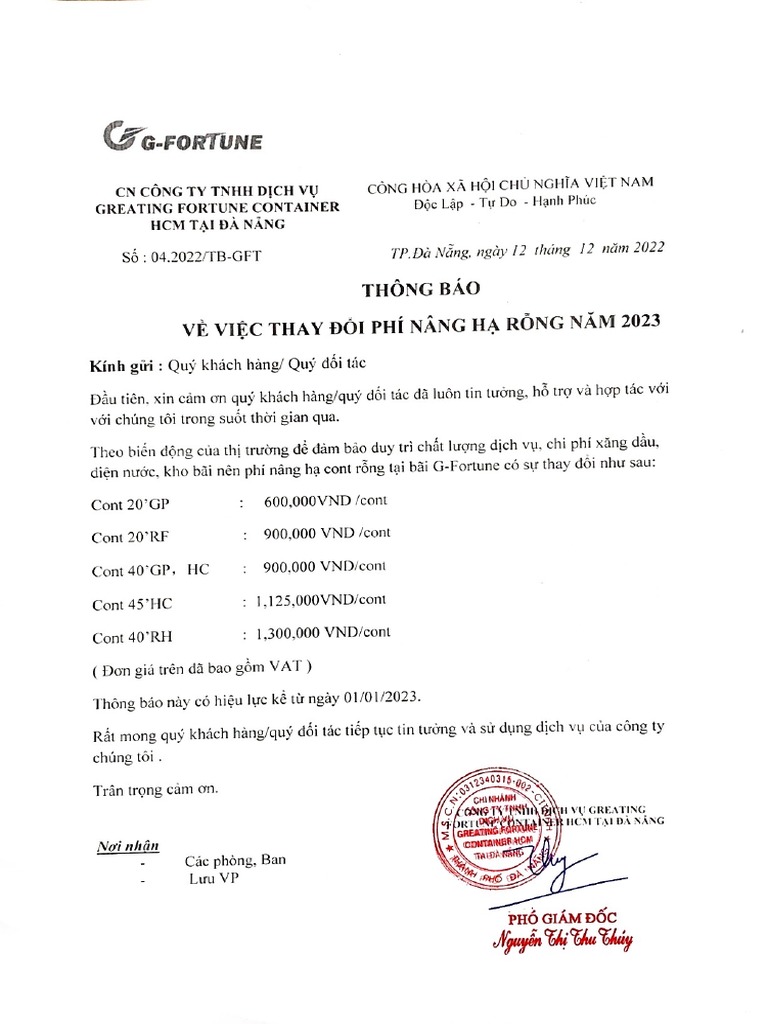 Gia Nang Ha G-Fortune 2023 | PDF