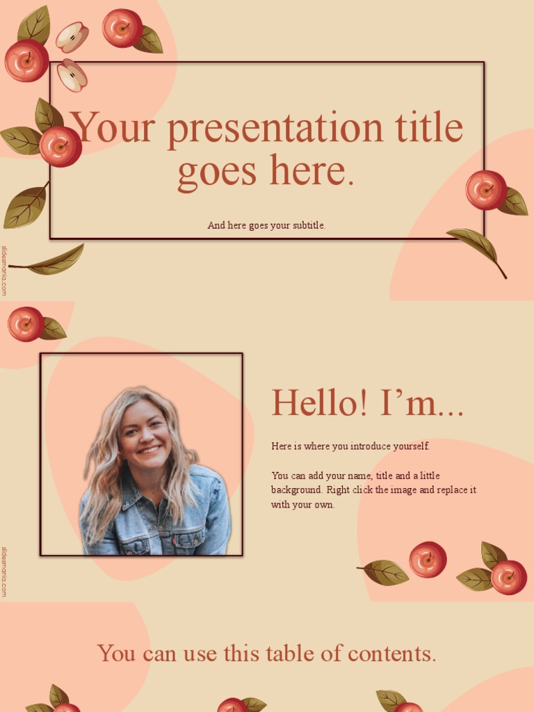 Apple Season SlidesMania | PDF