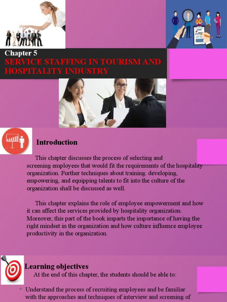 Chapter 5 Service Staffing in Tourism and Hospitality | PDF