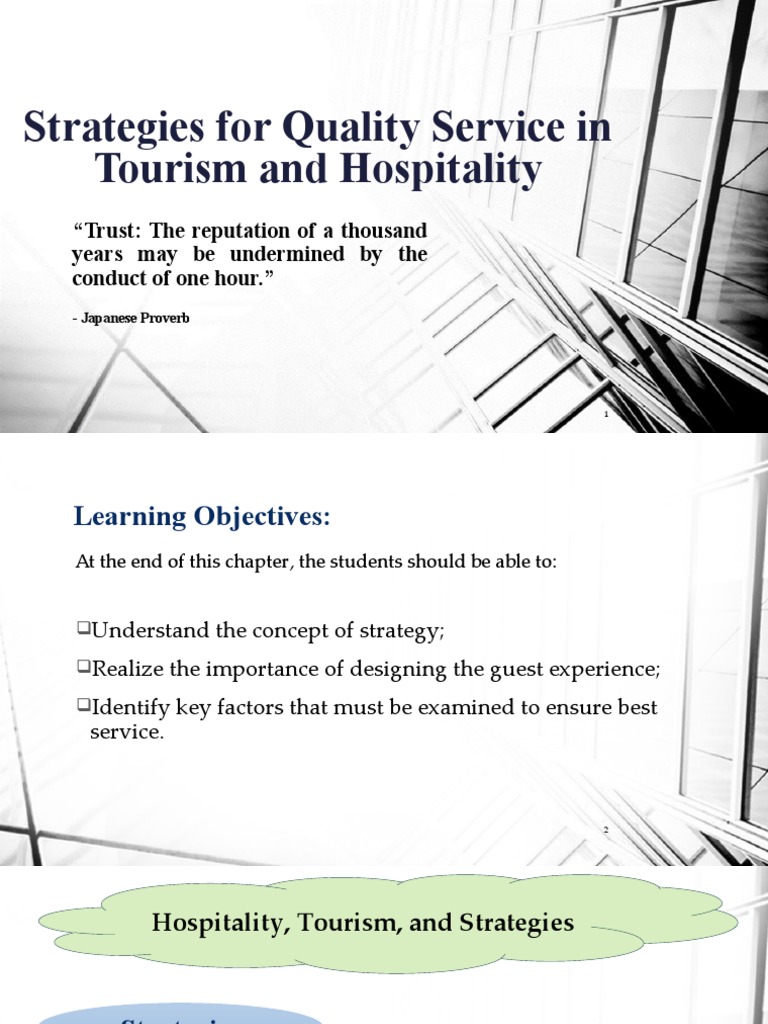 Chapter 3 Strategies For Quality Service in Tourism and Hospitality ...