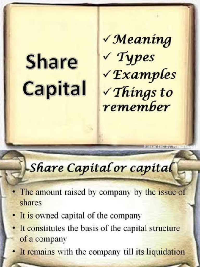 Types of Share Capital | PDF