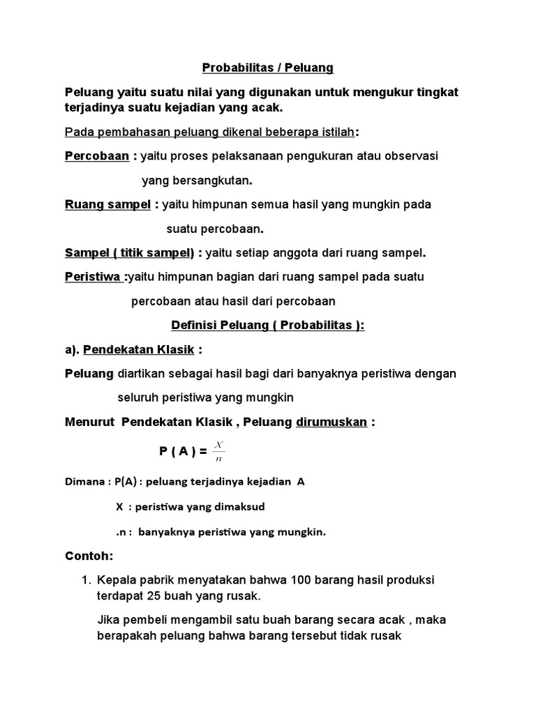 Temu 3 Probabilitas | PDF