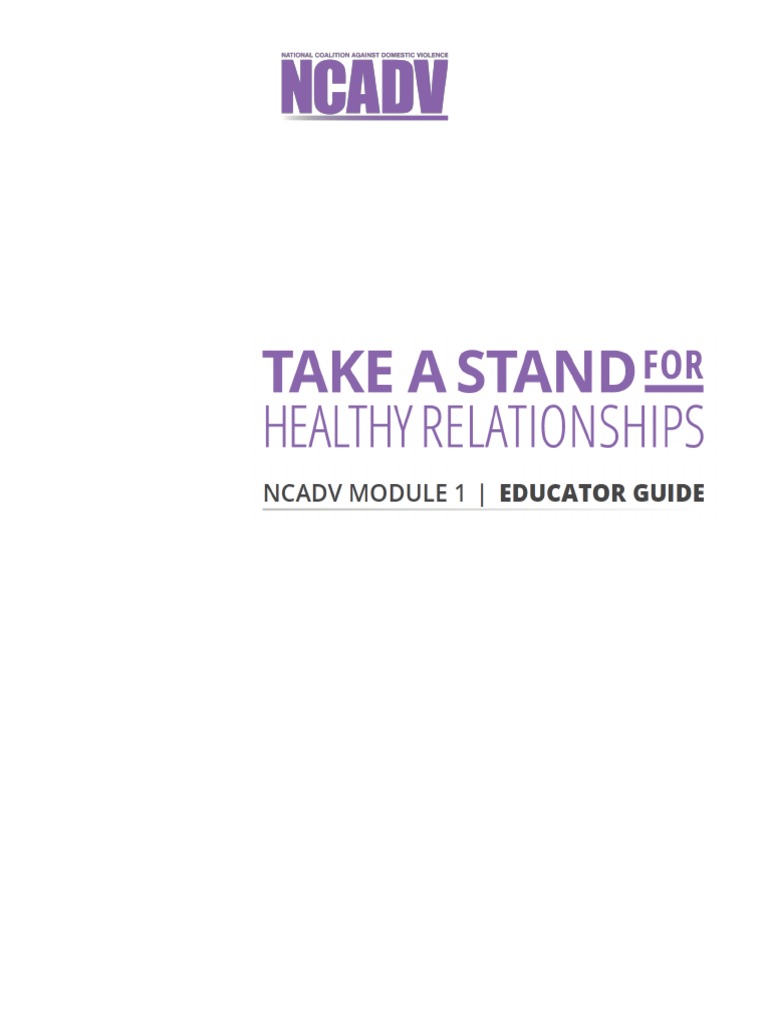 How To Build Healthy Relationships - Lesson Plans Standards | PDF ...