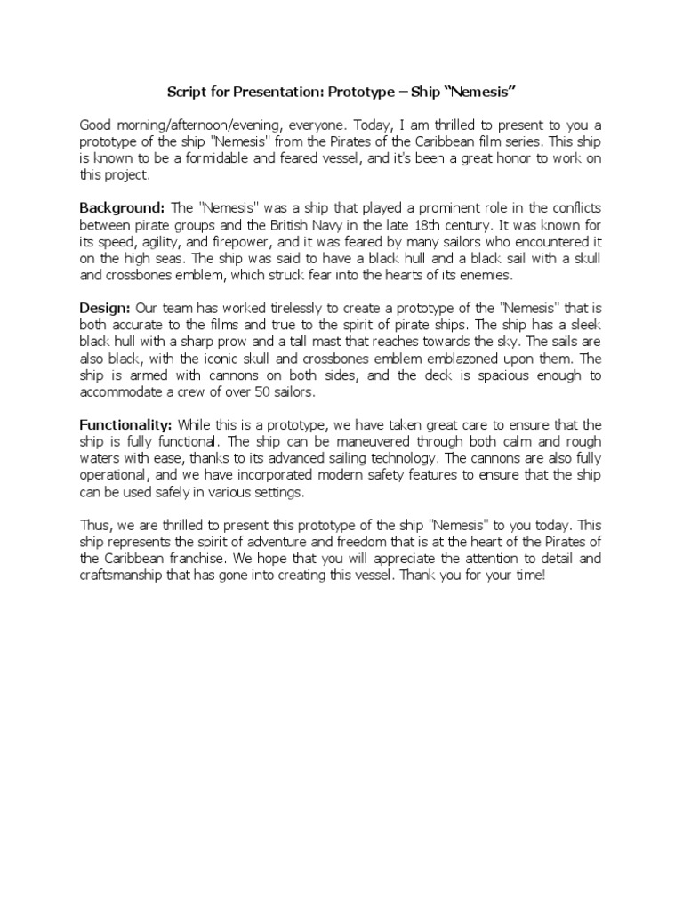 Script For Presentation | PDF