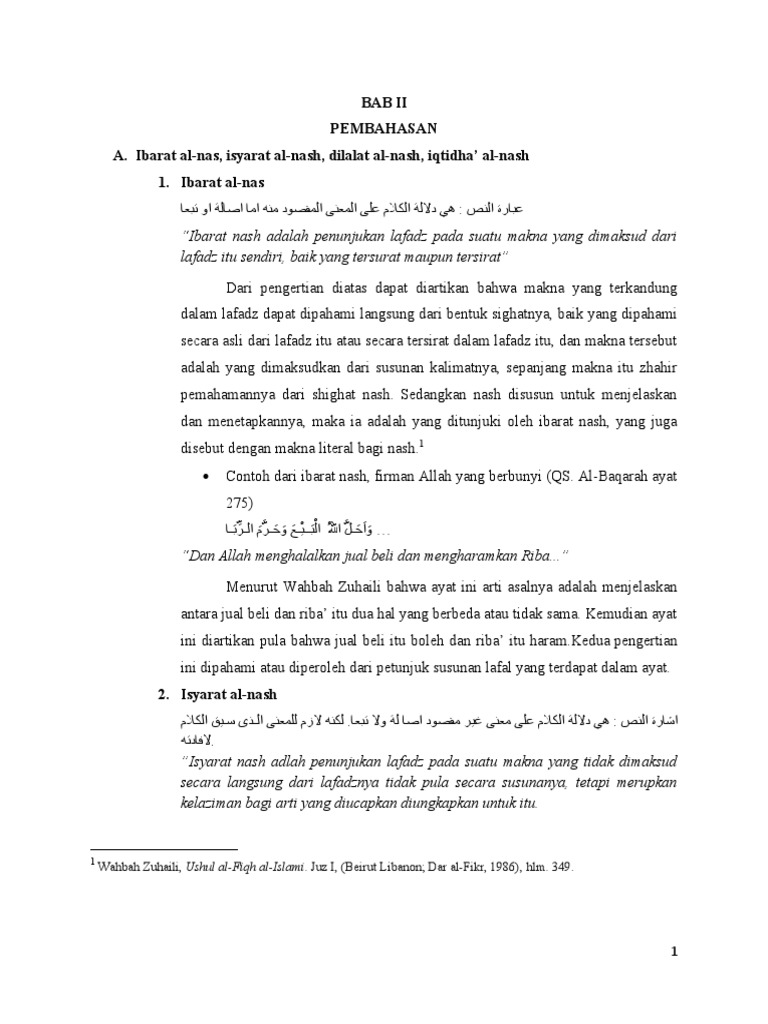 BAB II Ushul Fiqh | PDF