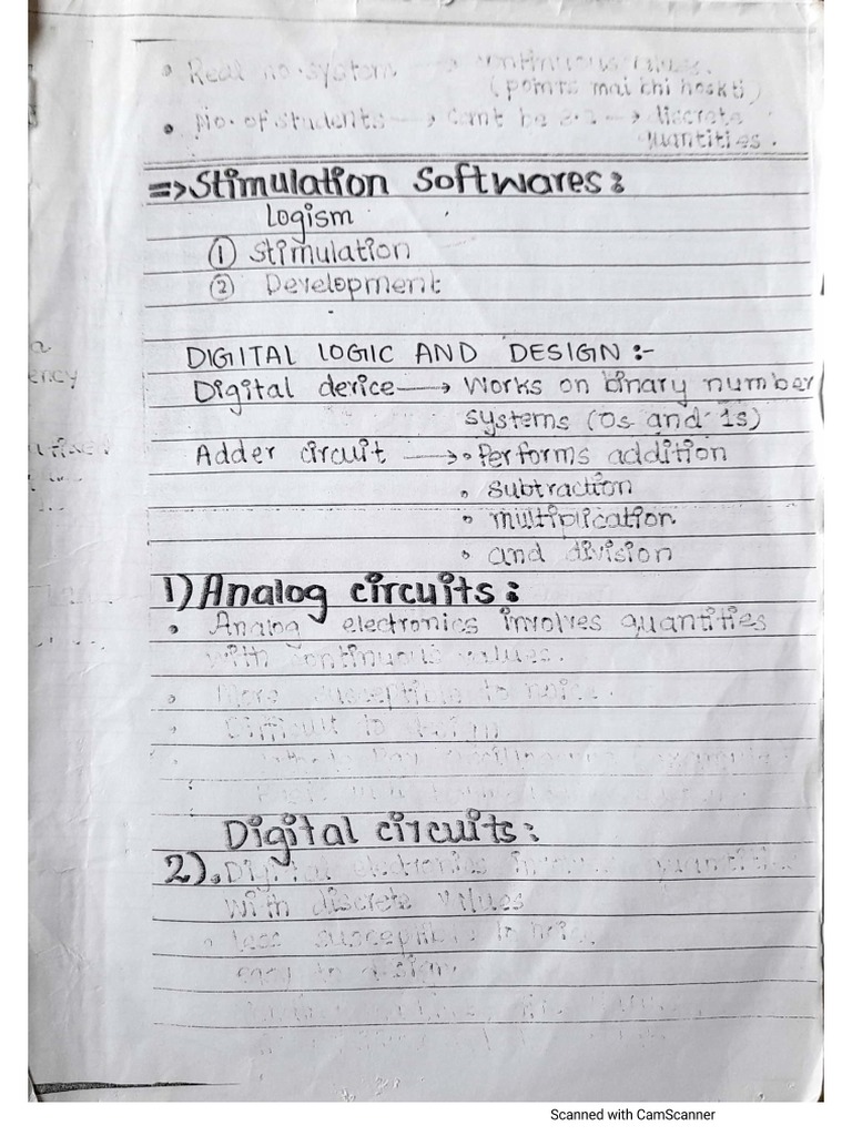 Digital Logic Design Mid Term Work. | PDF