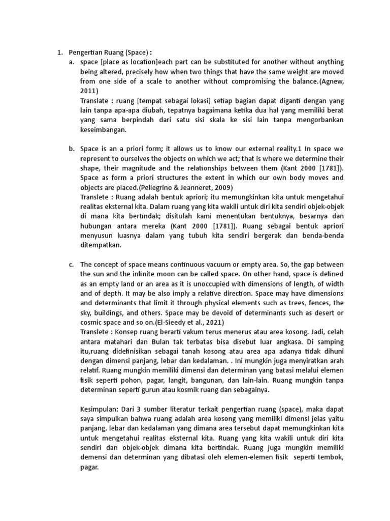 Tugas Kecil Interpretasi Ruang | PDF