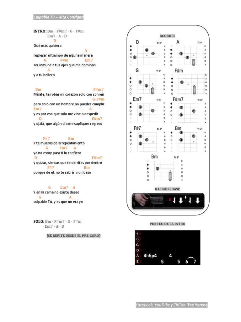 Culpable Tú - Alta Consigna | PDF