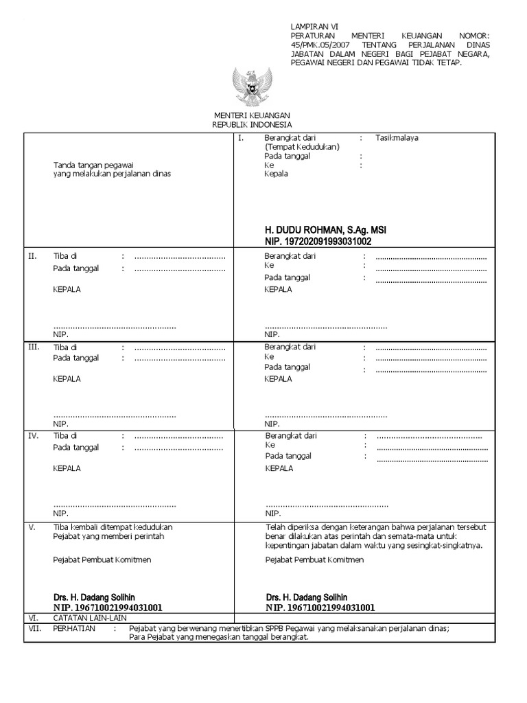 surat SPPD_kosong | PDF