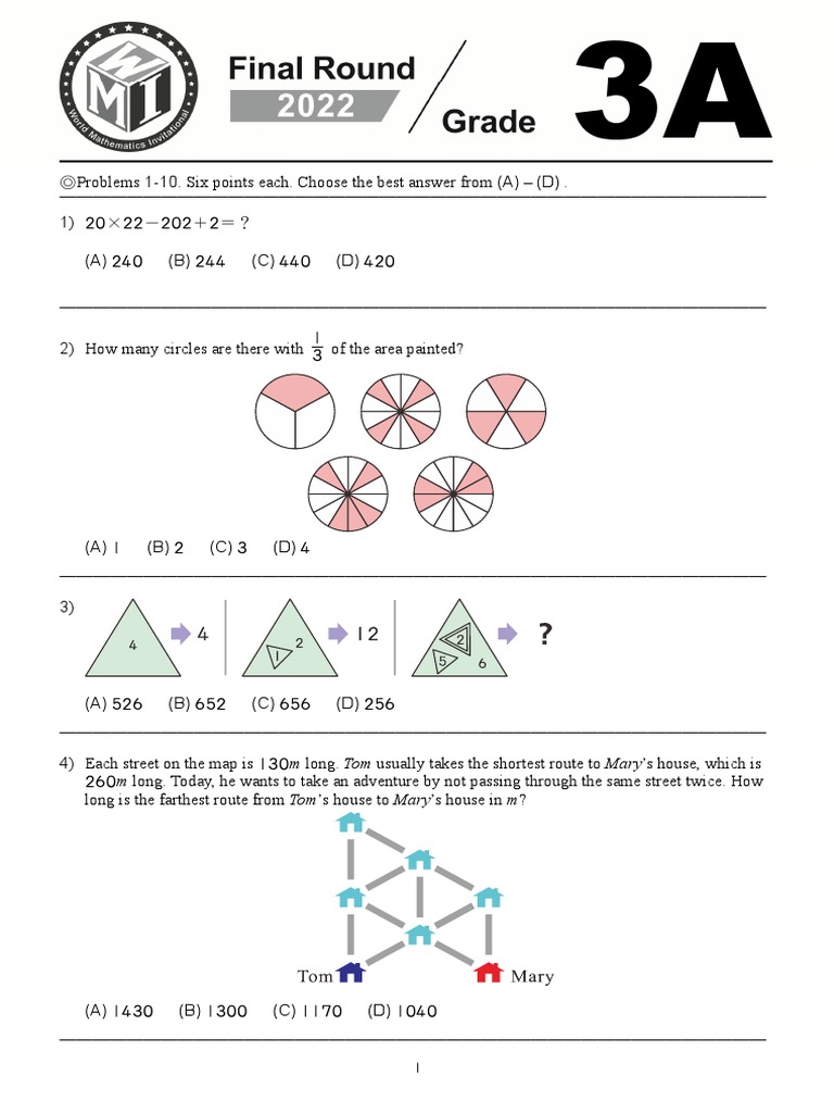 2022 WMI Final G03 Paper A | PDF