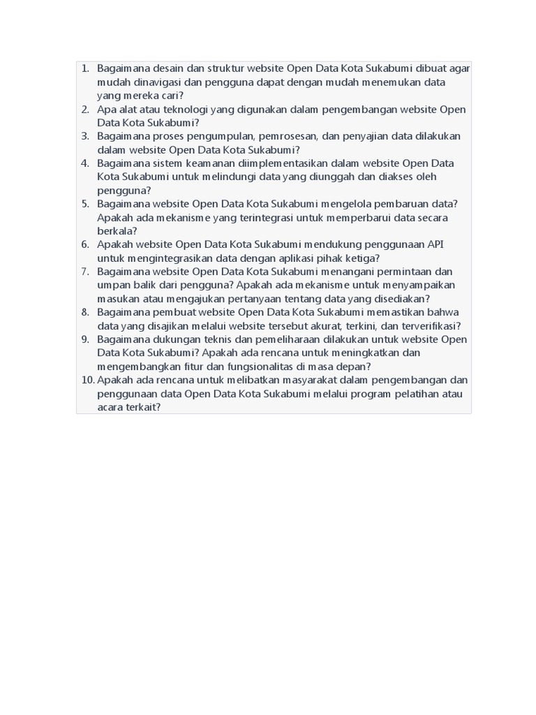 Bagaimana Desain Dan Struktur Website Open Data Kota Sukabumi Dibuat ...