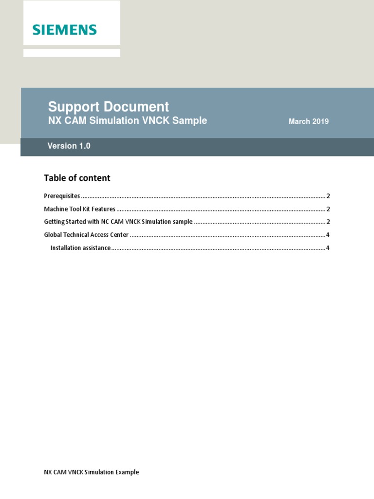Sim - VNCK - TTAC - Mill - 5ax - Sinumerik - Installation - Instructions | PDF | Simulation ...