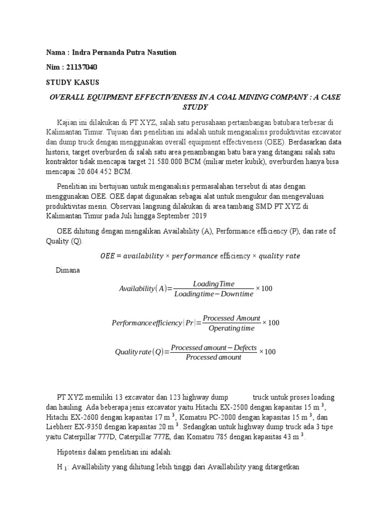 Study Kasus Indra | PDF