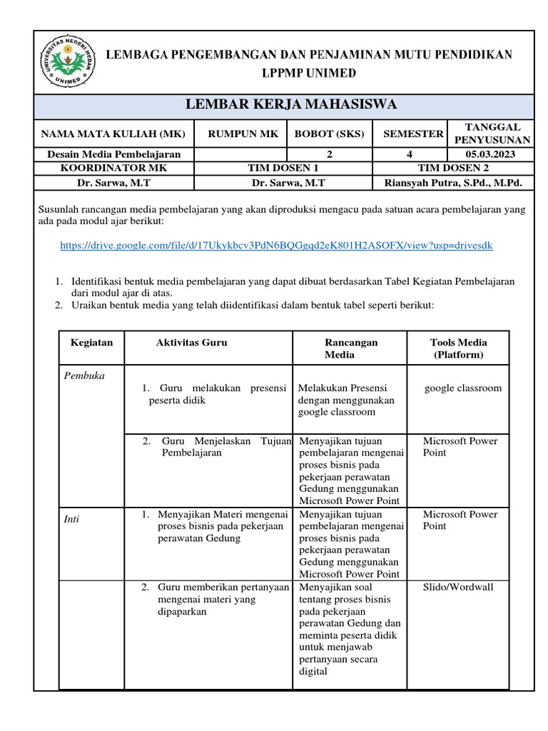Lembar Kerja Kelompok | PDF