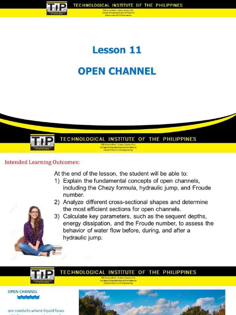 Lesson 11 Open Channel | PDF