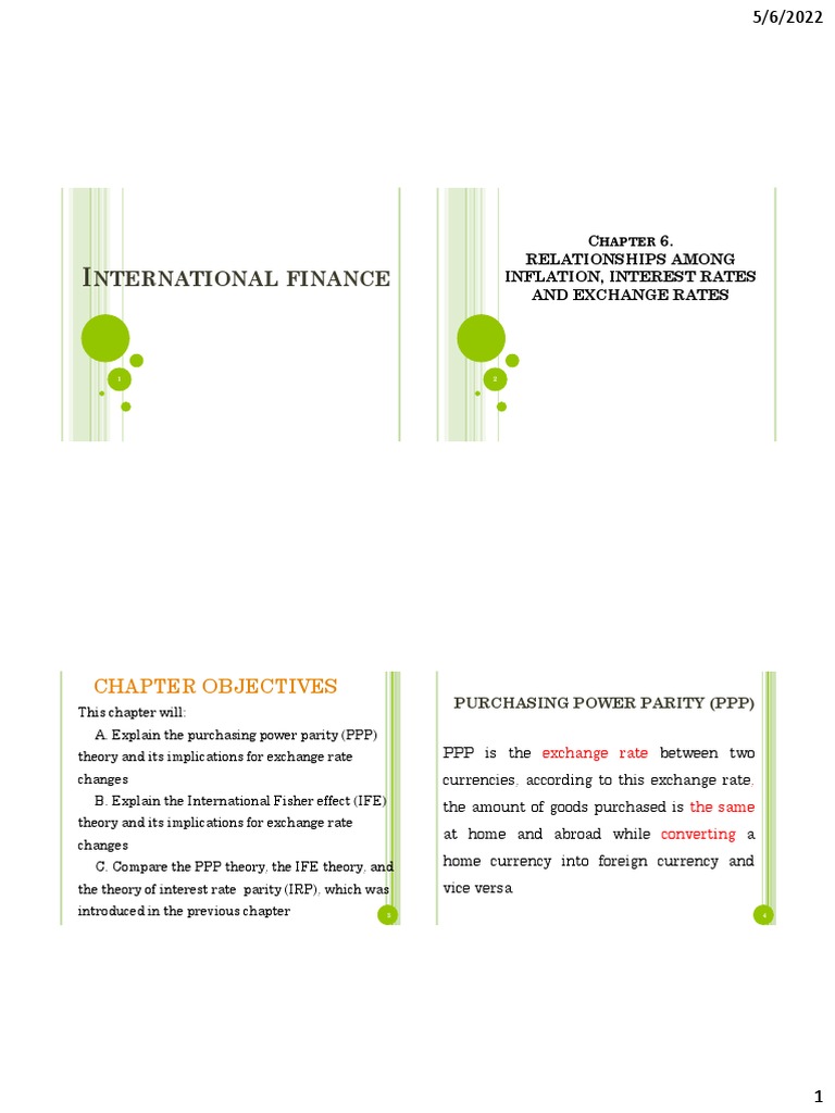 Chapter 6. Relationship Between Interest Rate and Inflation | PDF