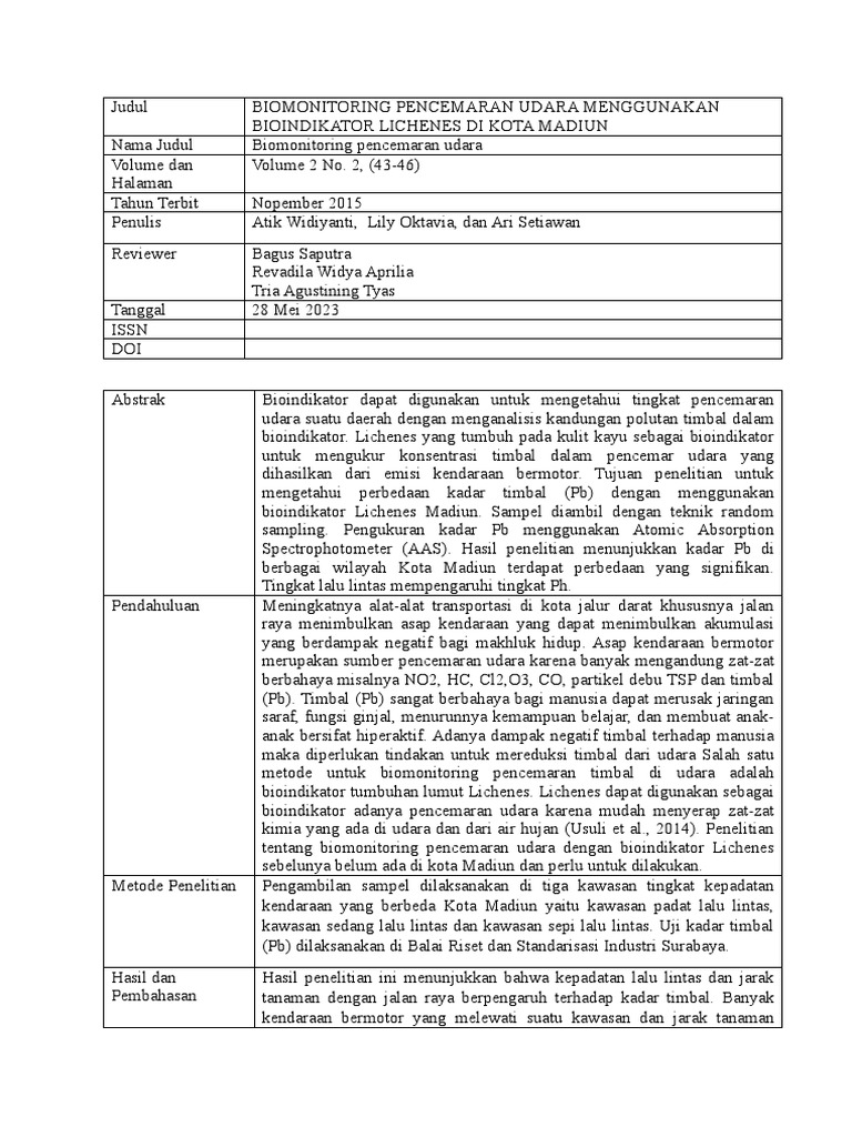 Joki Review Jurnal 1 | PDF