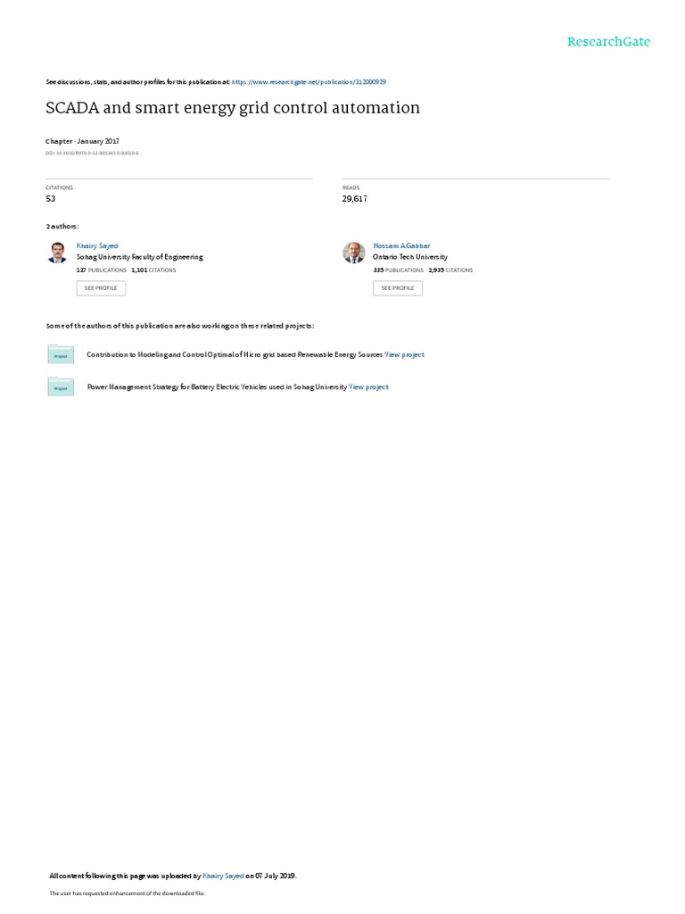 ch18 SCADASystemChapter v2 | PDF