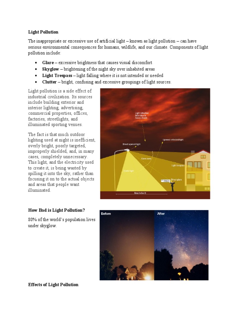 Light Pollution | PDF | Lighting | Compact Fluorescent Lamp