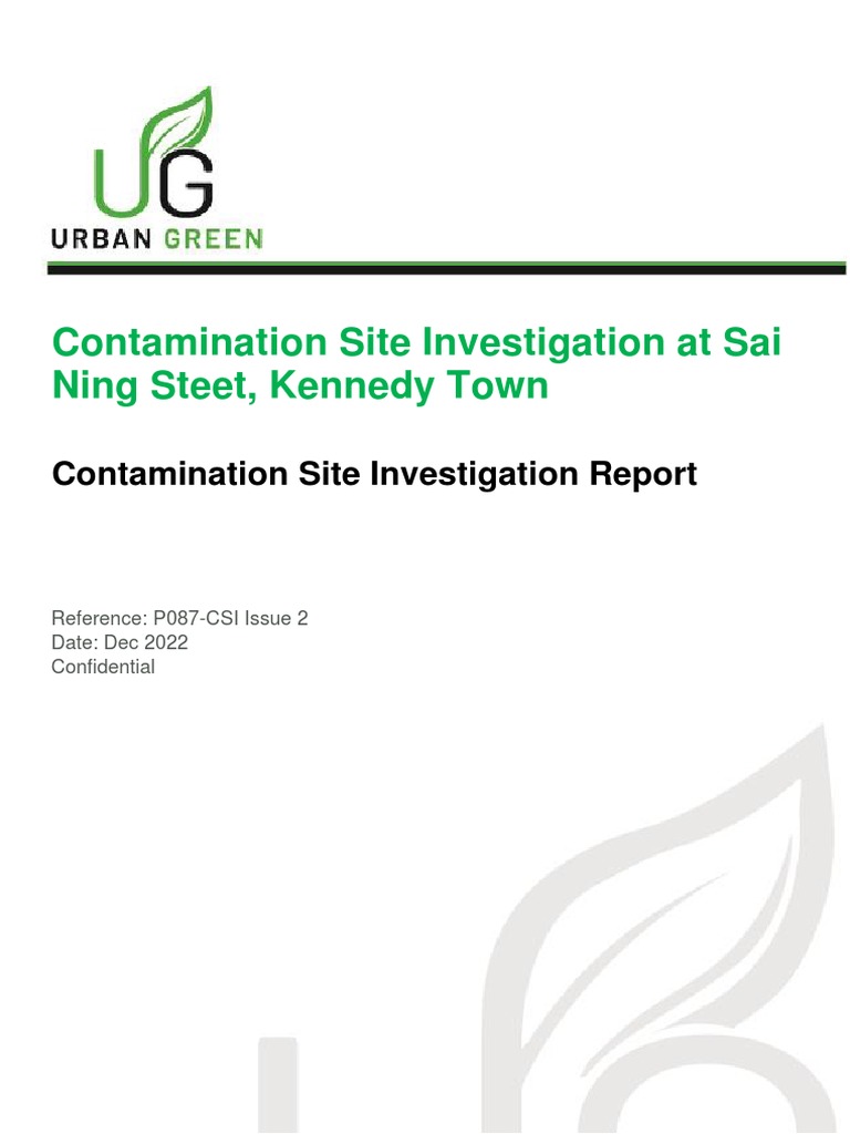 IL9094 Contamination Site Investigation Report | PDF