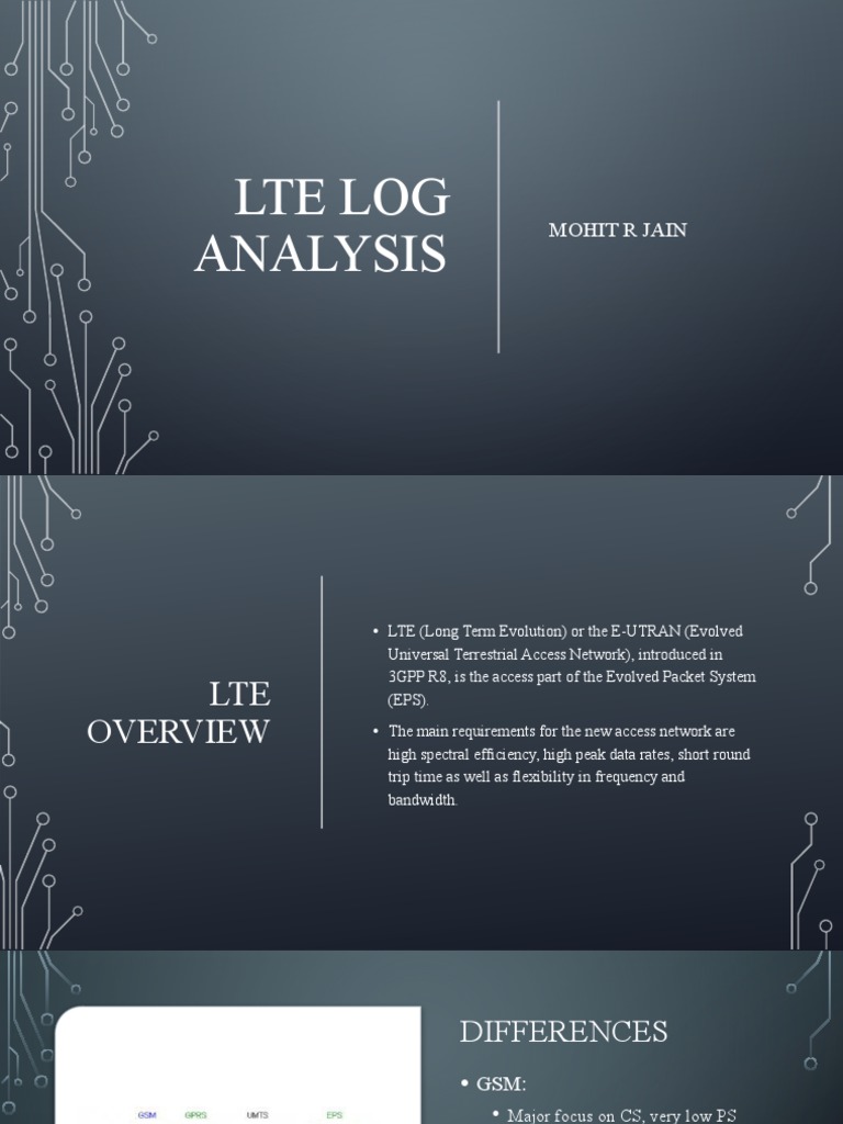 LTE Log Analysis Presentation | PDF | Lte (Telecommunication ...