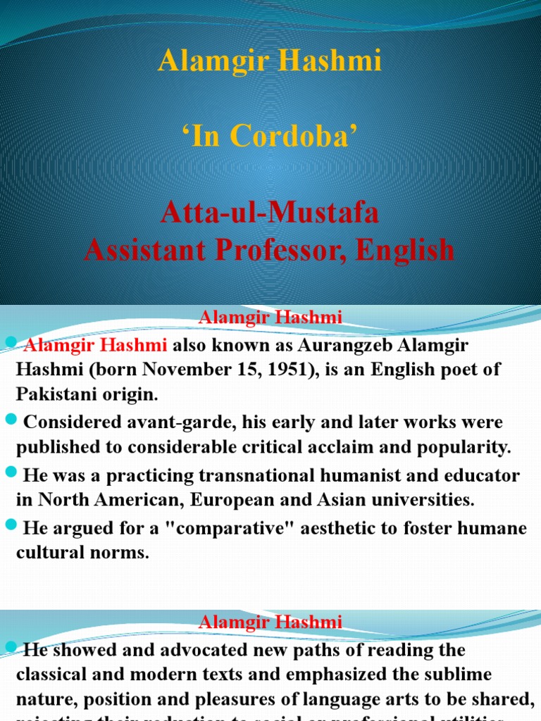 Alamgir Hashmi | PDF