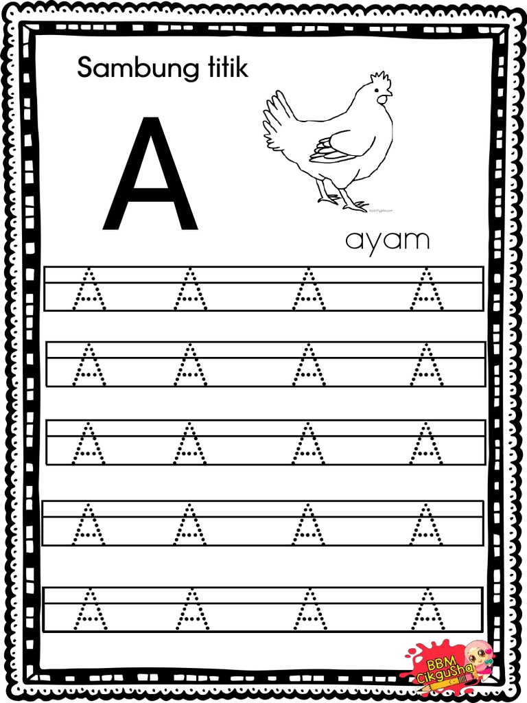 Latihan Menulis Huruf A Hingga Z | PDF