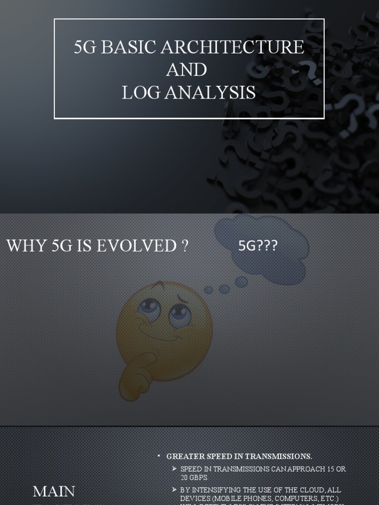 5G Basic Architecture and Log Analysis | PDF | Computer Network | Data Transmission