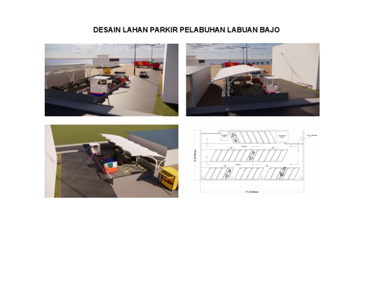 Desain Lahan Parkir Pel. Labuan Bajo | PDF