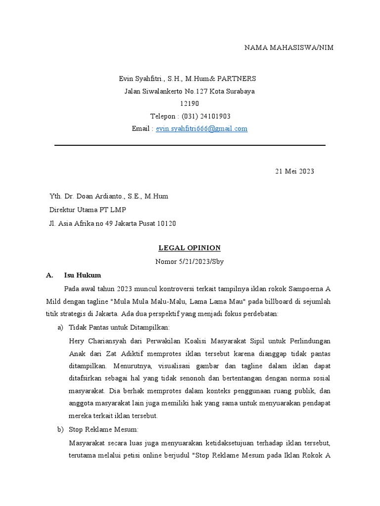 LO - Rokok A Mild | PDF