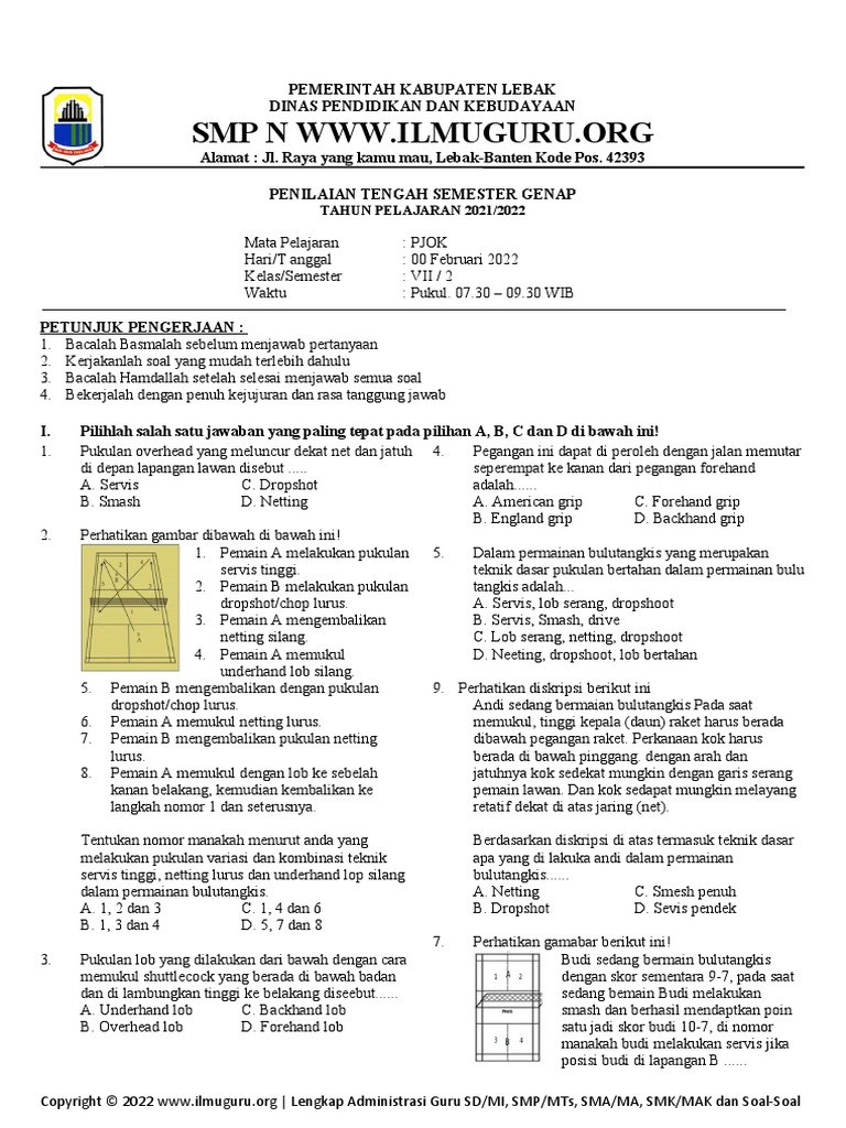 PTS Ii Pjok Vii | PDF