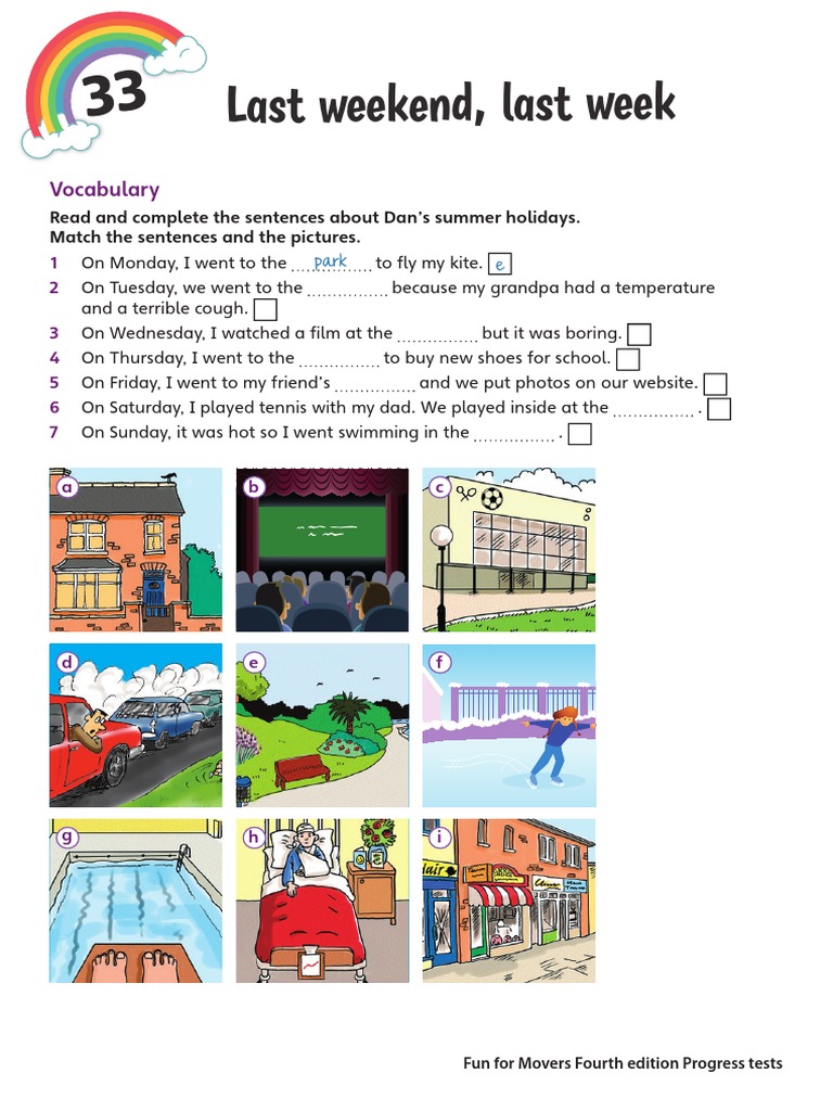 33 Last Weekend, Last Week | PDF