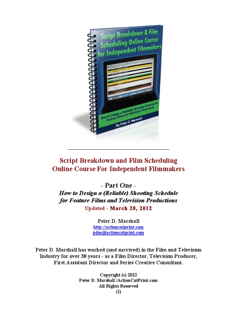 Filmmaking Course | PDF | Computer File | Filmmaking