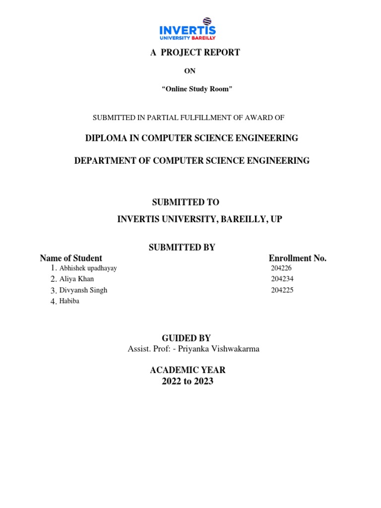 Final Project | PDF | Diploma | Computing