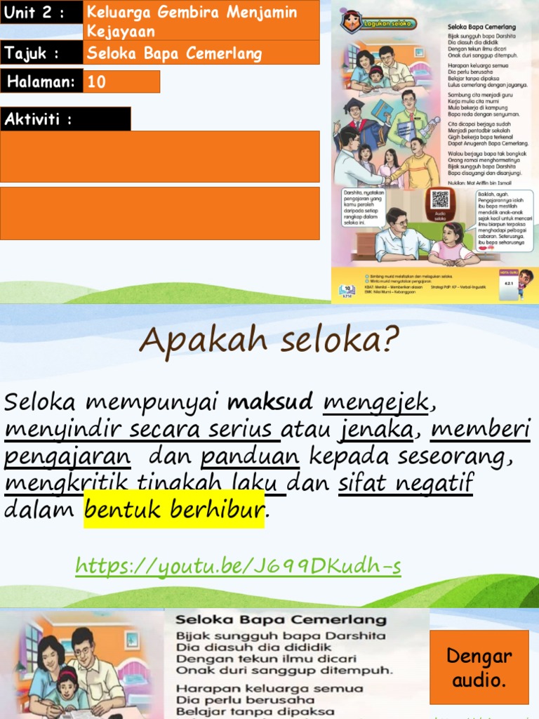 U5 Seloka Bapa Cemerlang | PDF