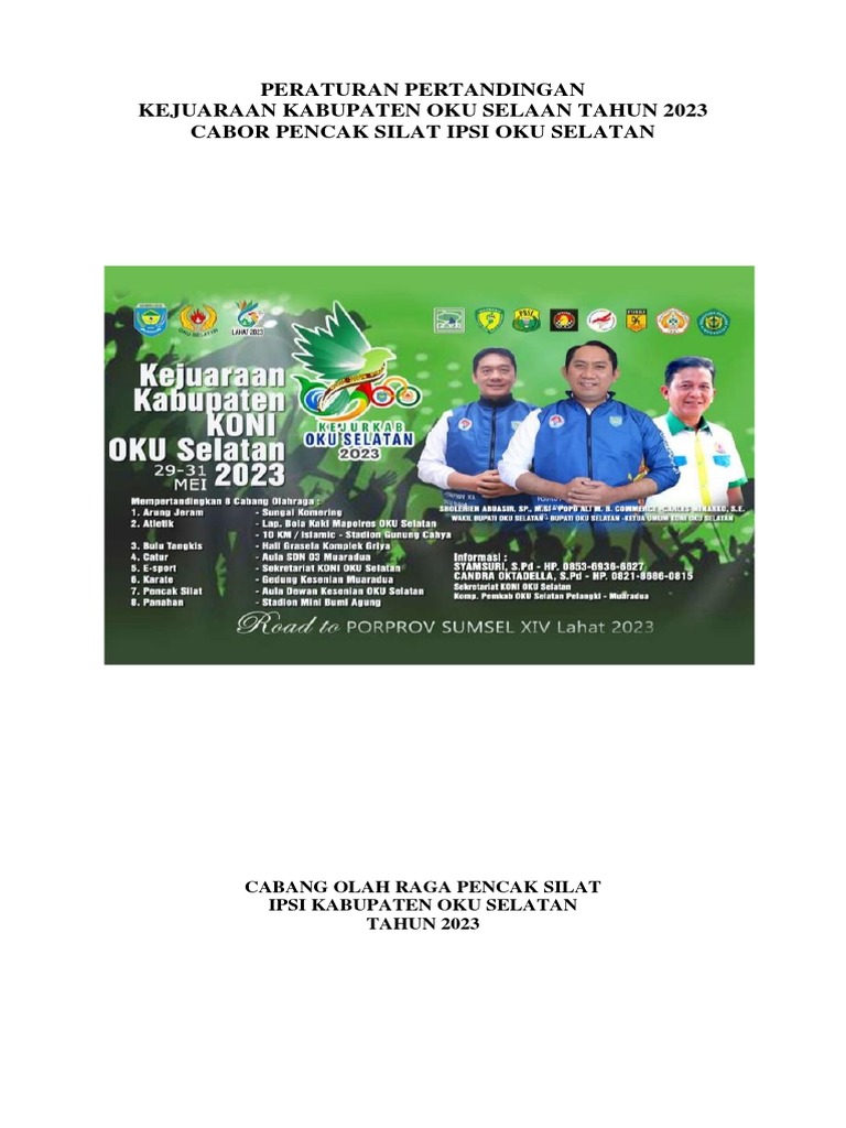 Kejurkab Oku Selatan Ahun 2023 Ipsi | PDF
