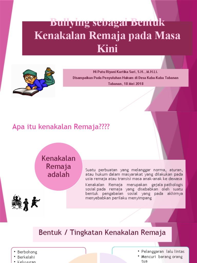 Bullying Sebagai Bentuk Kenakalan Remaja Pada Masa Kini | PDF