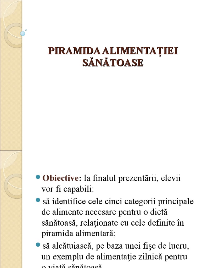 Alimentatia Sanatoasaprezentare PPT | PDF