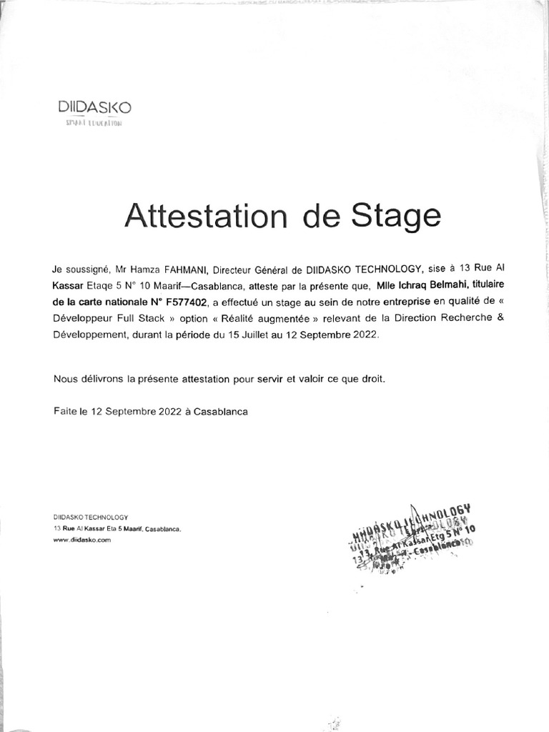 attestation-de-stage-pdf