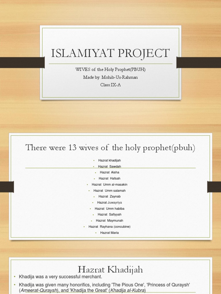 Islamiyat Project | PDF | Muhammad | Life Of Muhammad