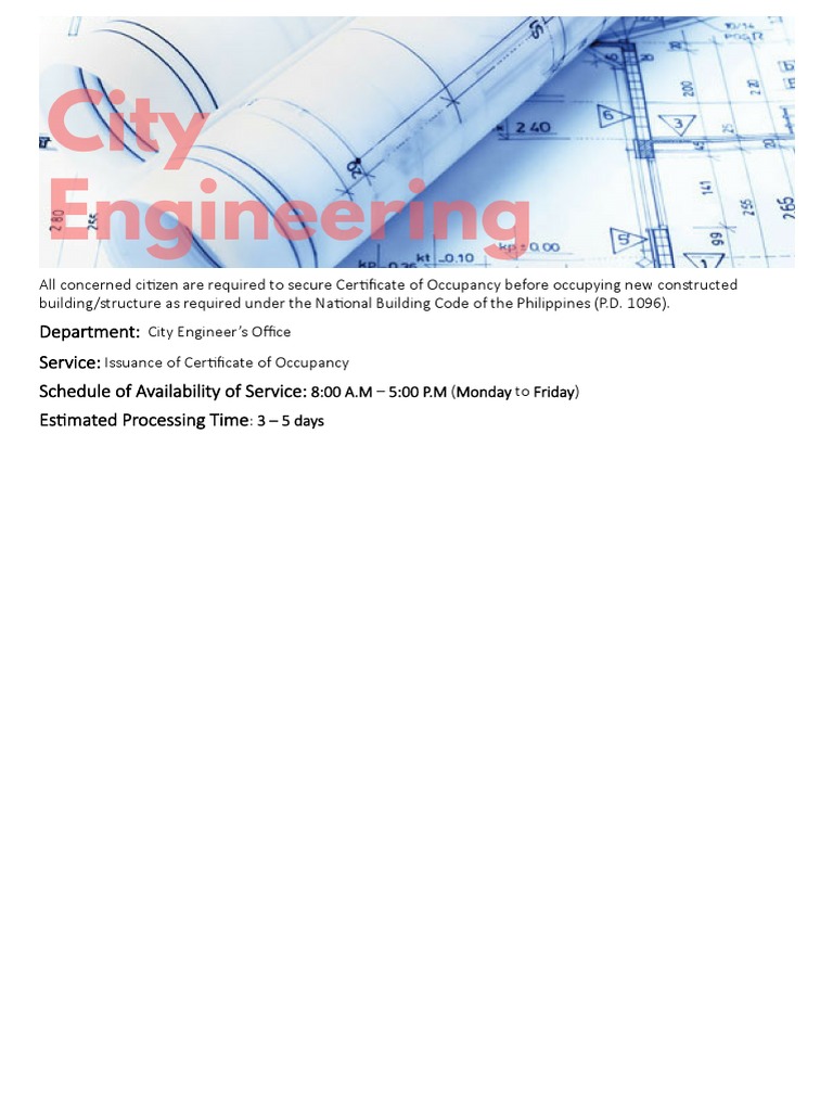 Official Website of Cavite City - Issuance of Certificate of Occupancy ...