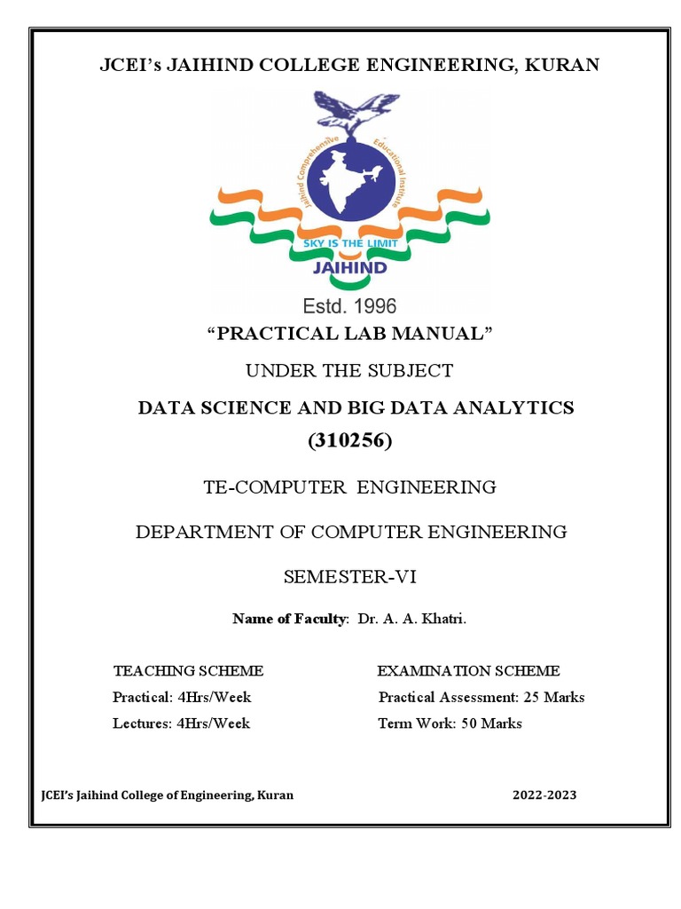 DSBDA LAB - MANUAL (Autosaved) - Sd1-Converted-1-2 | PDF